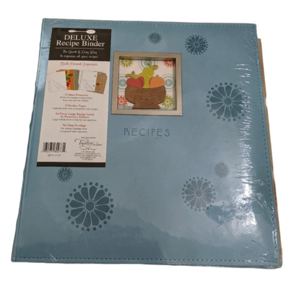 Kitchen | Tapestry Deluxe Recipe Binder Folder Album Organizer Kitchen ...